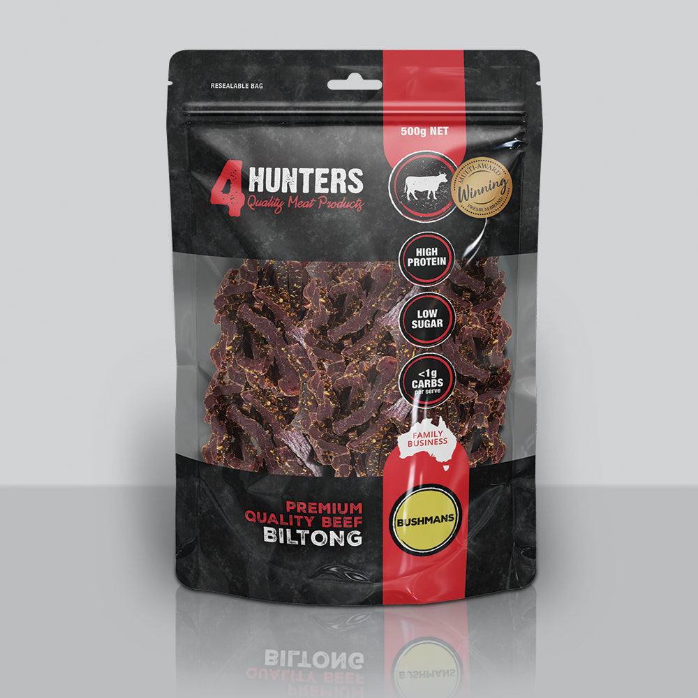 500g Bushmans - Biltong – 4 Hunters Biltong