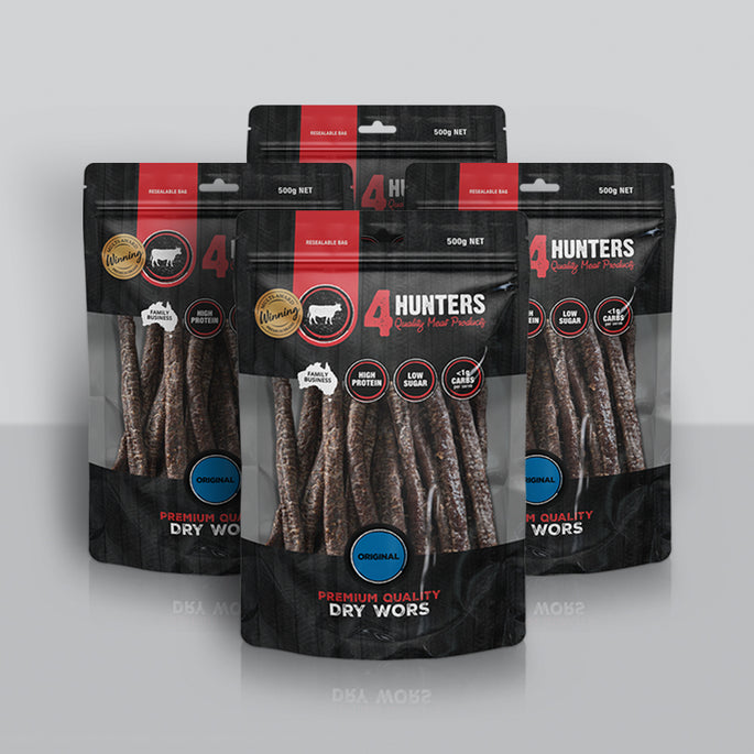 2kg Original Dry Wors / Droëwors – 4 Hunters Biltong