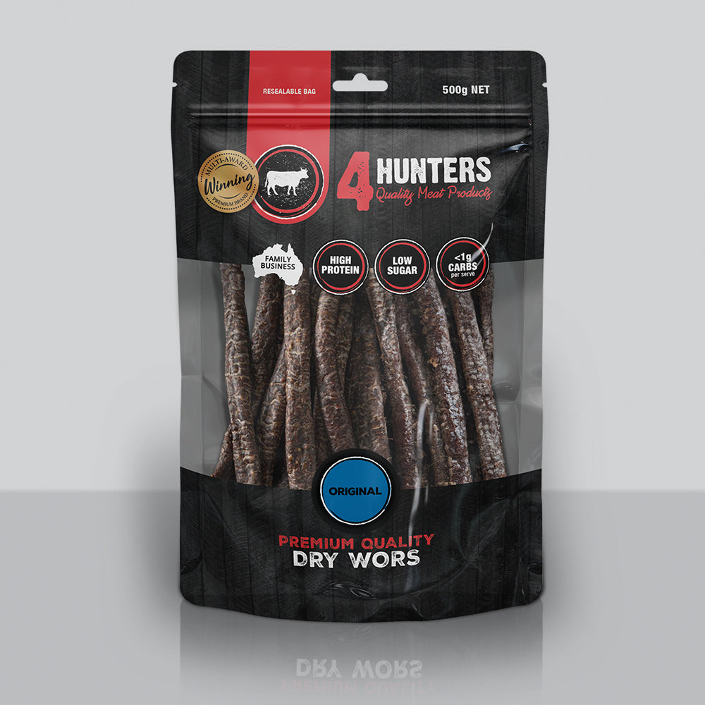 500g Original - Dry Wors / Droëwors – 4 Hunters Biltong