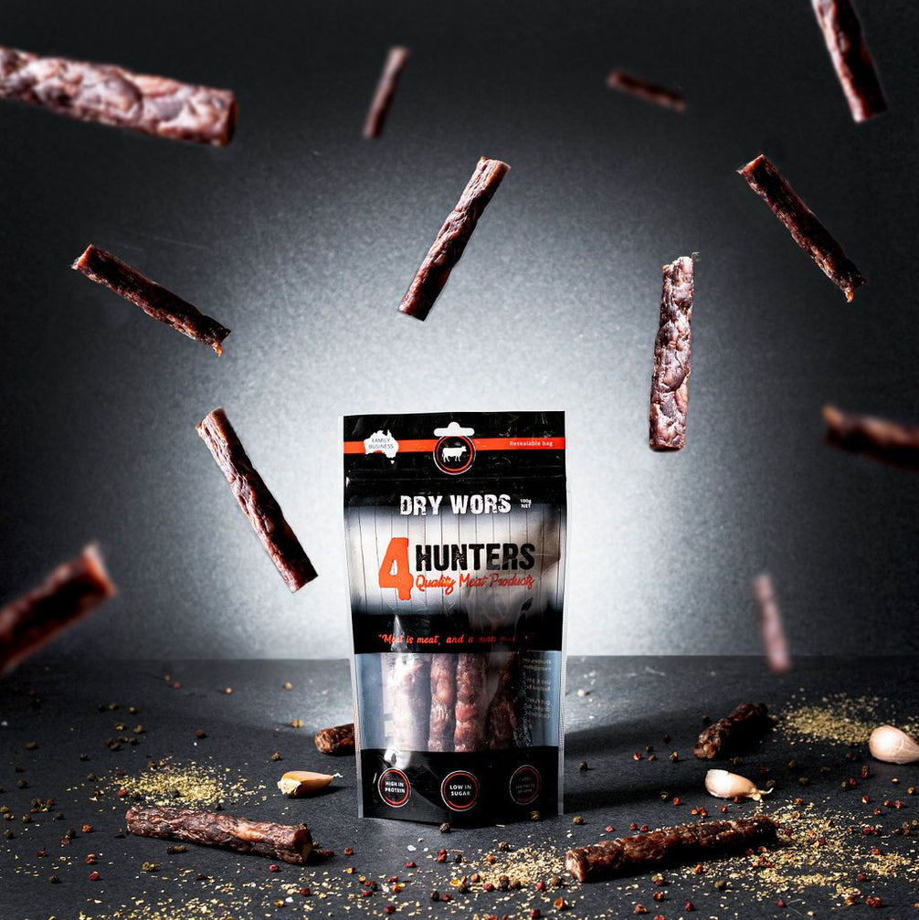 500g HOT Chilli - Dry Wors / Droëwors – 4 Hunters Biltong